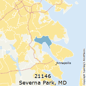 Severna Park Zip Code Map - United States Map