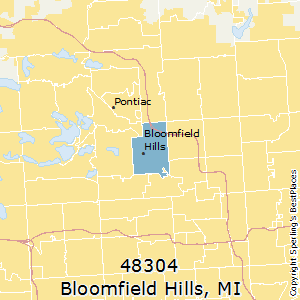 West Bloomfield Zip Code Map - Map