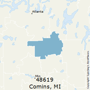 Comins (zip 48619), MI