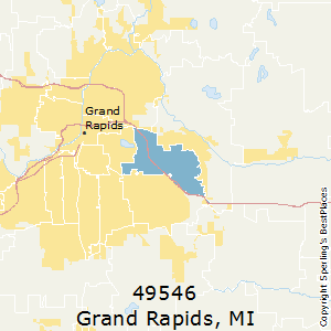 Grand Rapids Michigan Zip Code Map - Map