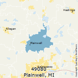 Plainwell (zip 49080), MI