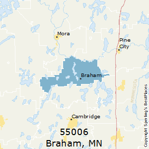 Braham (zip 55006), MN