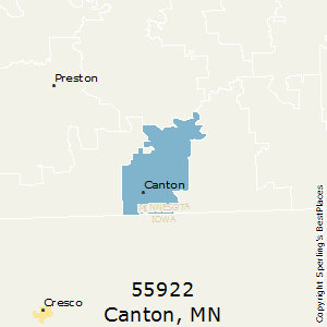 Canton (zip 55922), MN
