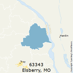 Elsberry (zip 63343), MO