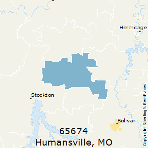 Humansville (zip 65674), MO