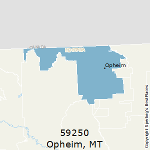 Opheim (zip 59250), MT