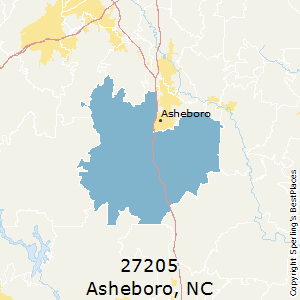 Asheboro (zip 27205), NC