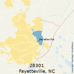 Fayetteville Zip Code Map