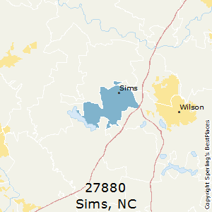Sims (zip 27880), NC