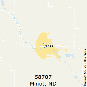 Minot (zip 58707), ND