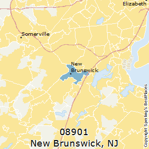 New Brunswick Nj Zip Code Map - United States Map