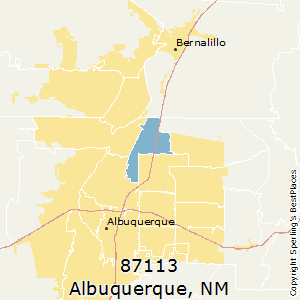 Albuquerque Zip Code Map - United States Map