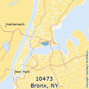 Zip Code Map Of The Bronx - Map