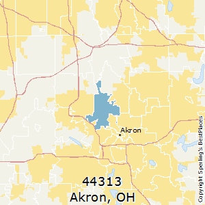 Akron (zip 44313), OH