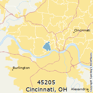 Cincinnati (zip 45205), OH