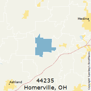 Homerville (zip 44235), OH