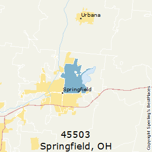 Springfield Oh Zip Code Map - United States Map