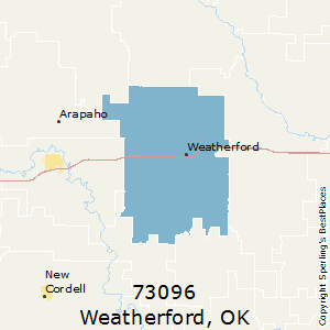 Weatherford (zip 73096), OK