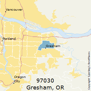 Gresham Oregon Zip Code Map