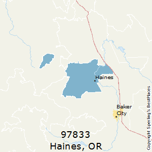 Haines (zip 97833), OR