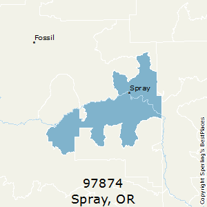 Spray (zip 97874), OR