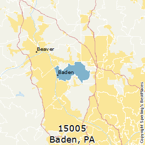 Baden (zip 15005), PA
