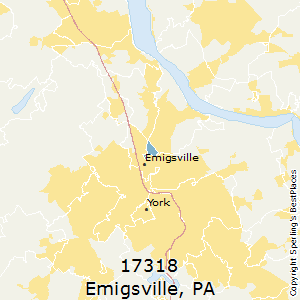 Emigsville (zip 17318), PA