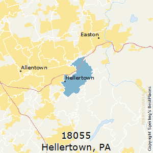Hellertown (zip 18055), PA