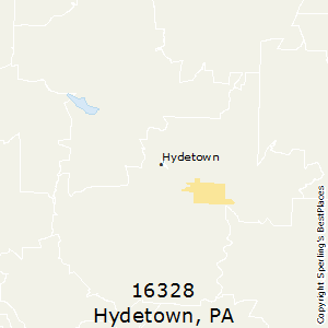 Hydetown (zip 16328), PA