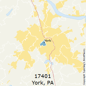 York (zip 17401), PA