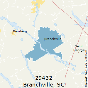 Branchville (zip 29432), SC