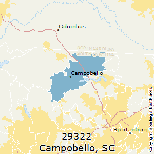 Campobello (zip 29322), SC