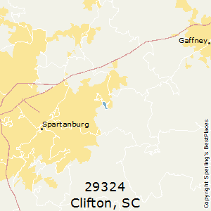 Spartanburg Sc Zip Code Map Best Places In Clifton (zip 29324), SC