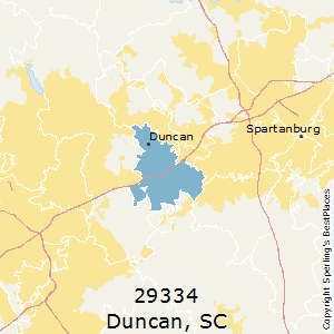 Duncan (zip 29334), SC