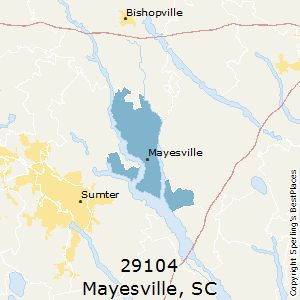 Mayesville (zip 29104), SC