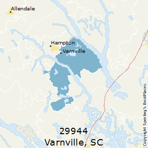 Varnville (zip 29944), SC