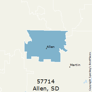 Allen (zip 57714), SD