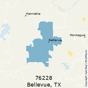Bellevue (zip 76228), TX
