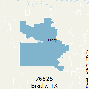 Brady (zip 76825), TX