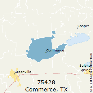 Commerce (zip 75428), TX