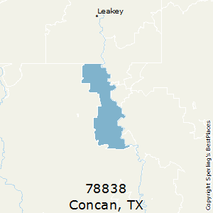 Concan (zip 78838), TX