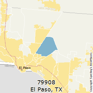 El Paso County Zip Code Map - Map