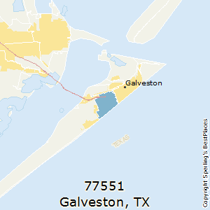 Galveston (zip 77551), TX