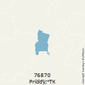 Priddy (zip 76870), TX