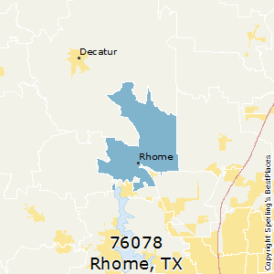 Rhome (zip 76078), TX