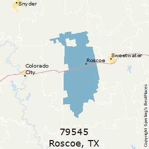 Roscoe (zip 79545), TX