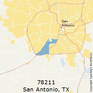 San Antonio Tx Zip Code Map - Map