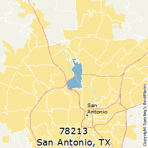 San Antonio Tx Zip Code Map - Map
