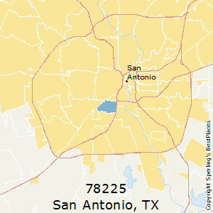 San Antonio Tx Zip Code Map - Map