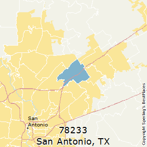 San Antonio Tx Zip Code Map - Map